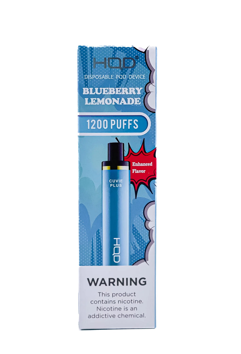 Blueberry Lemonade: HQD Plus 5% Disposable Vape – Lakeland Vapes